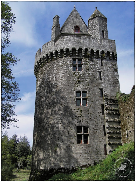 LA FRANCE MEDIEVALE: ELVEN (56) - Château-fort de Largoët : Tour ronde ...