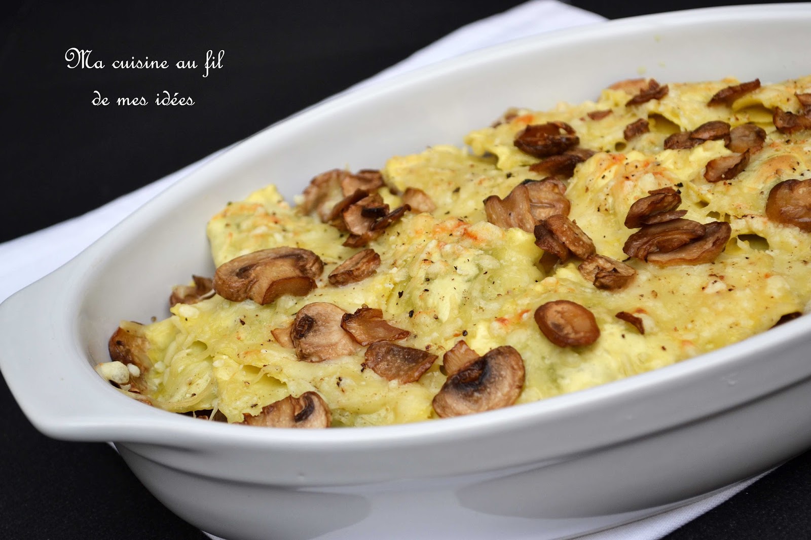 Ma cuisine au fil de mes idées...: Gratin de raviolis ricotta-basilic ...