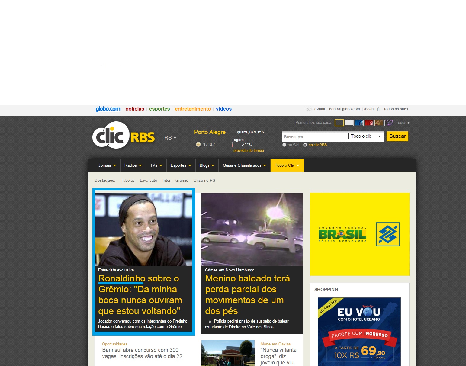 Corneta do RW: Os Moreiras e o CLICRBS