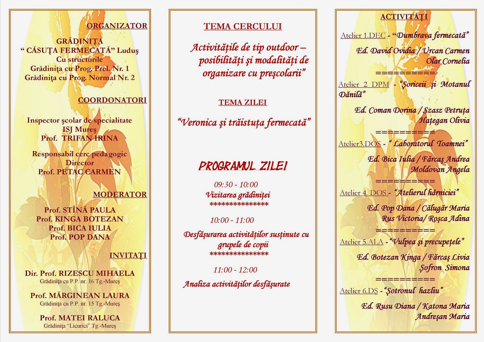 PRESCOLARII MEI: CERCUL PEDAGOGIC AL EDUCATOARELOR DIN ZONA LUDUS ...