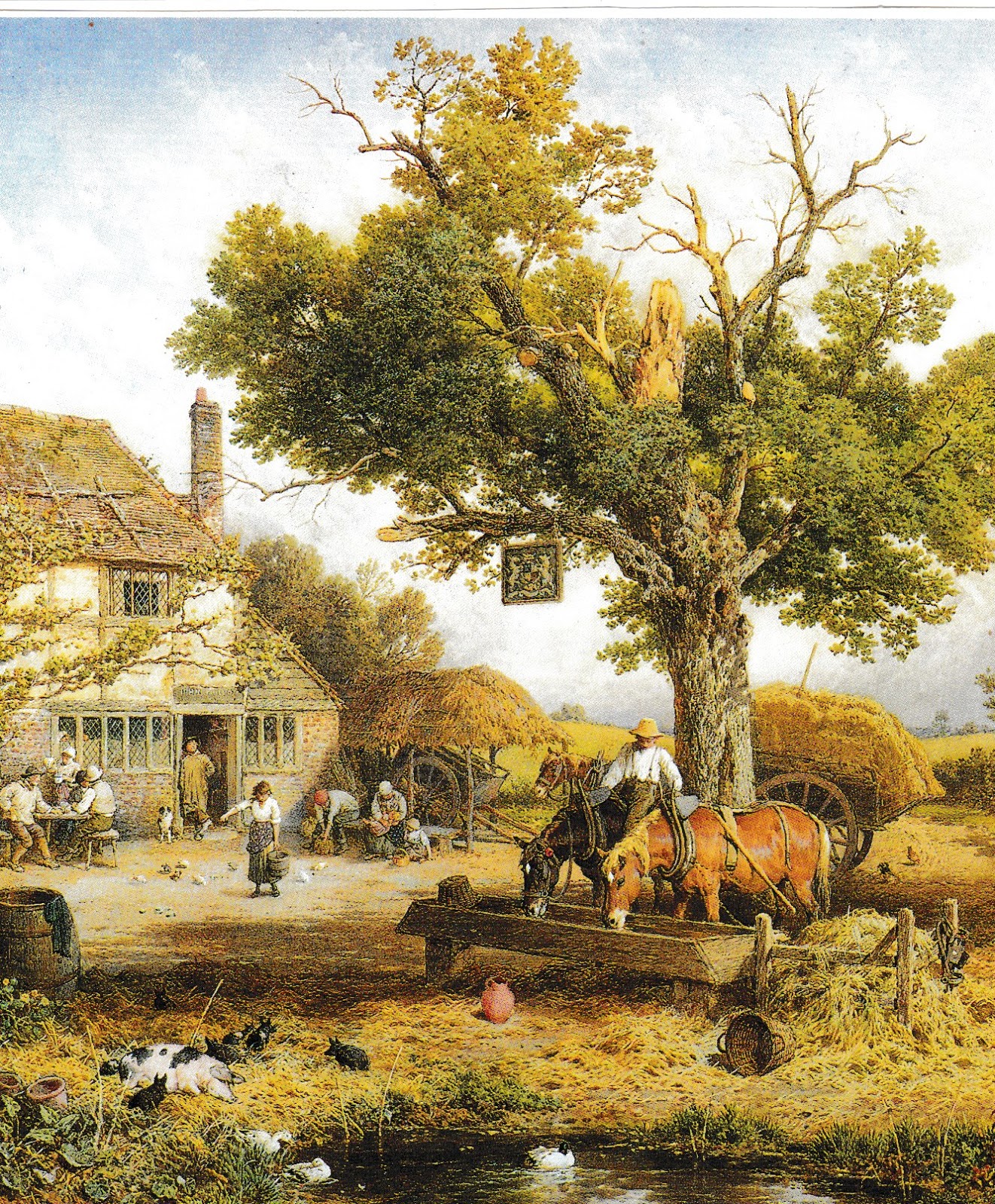 Hall of the Mountain King: Painting - Inn of the Welcome Wench - Hommlet