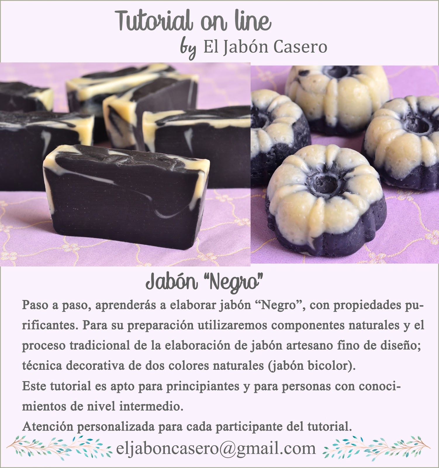 Tutoriales y recetas, como hacer jabones naturales | Curso de Jabones ...
