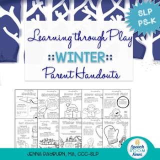 Smashingly Good Speech: Winter Themed Speech - Language Therapy Plans