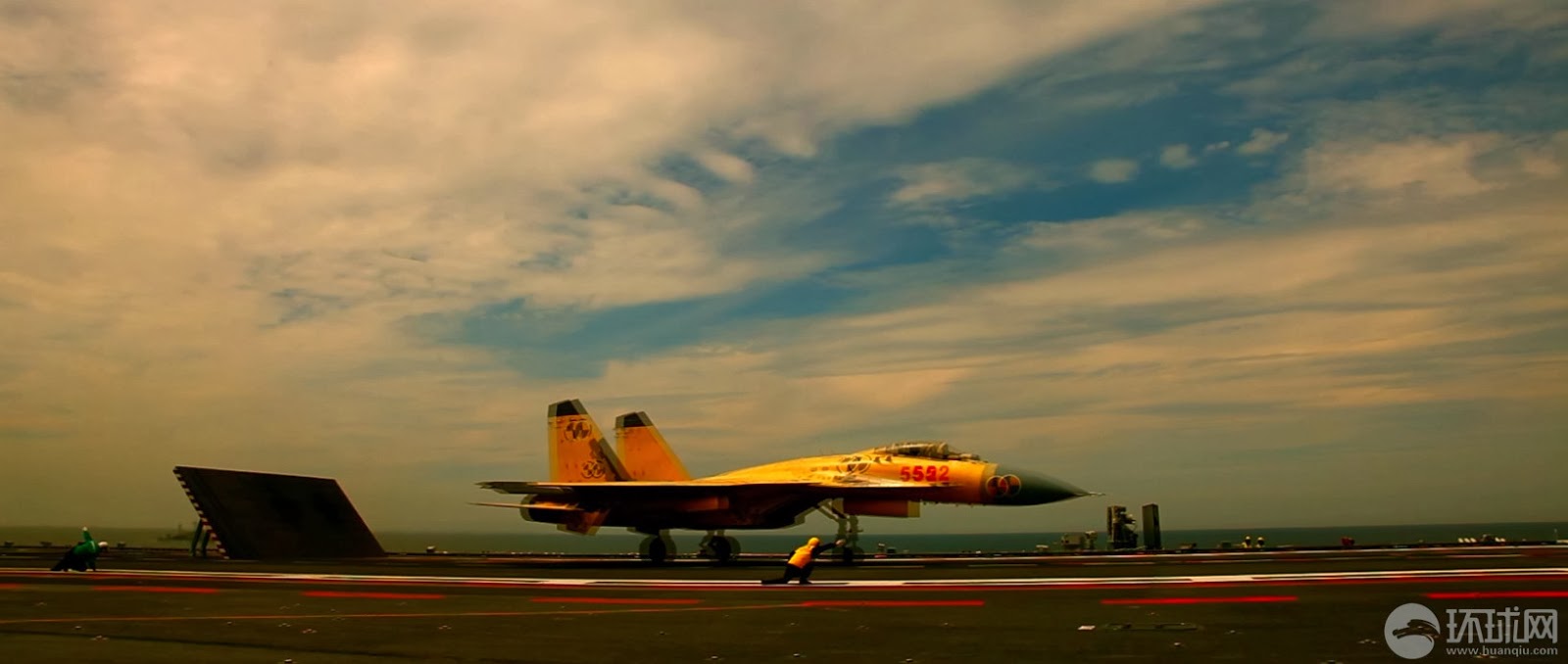Sino J-15 Flying Shark Fighter Aircraft Conducting Carrier Based ...