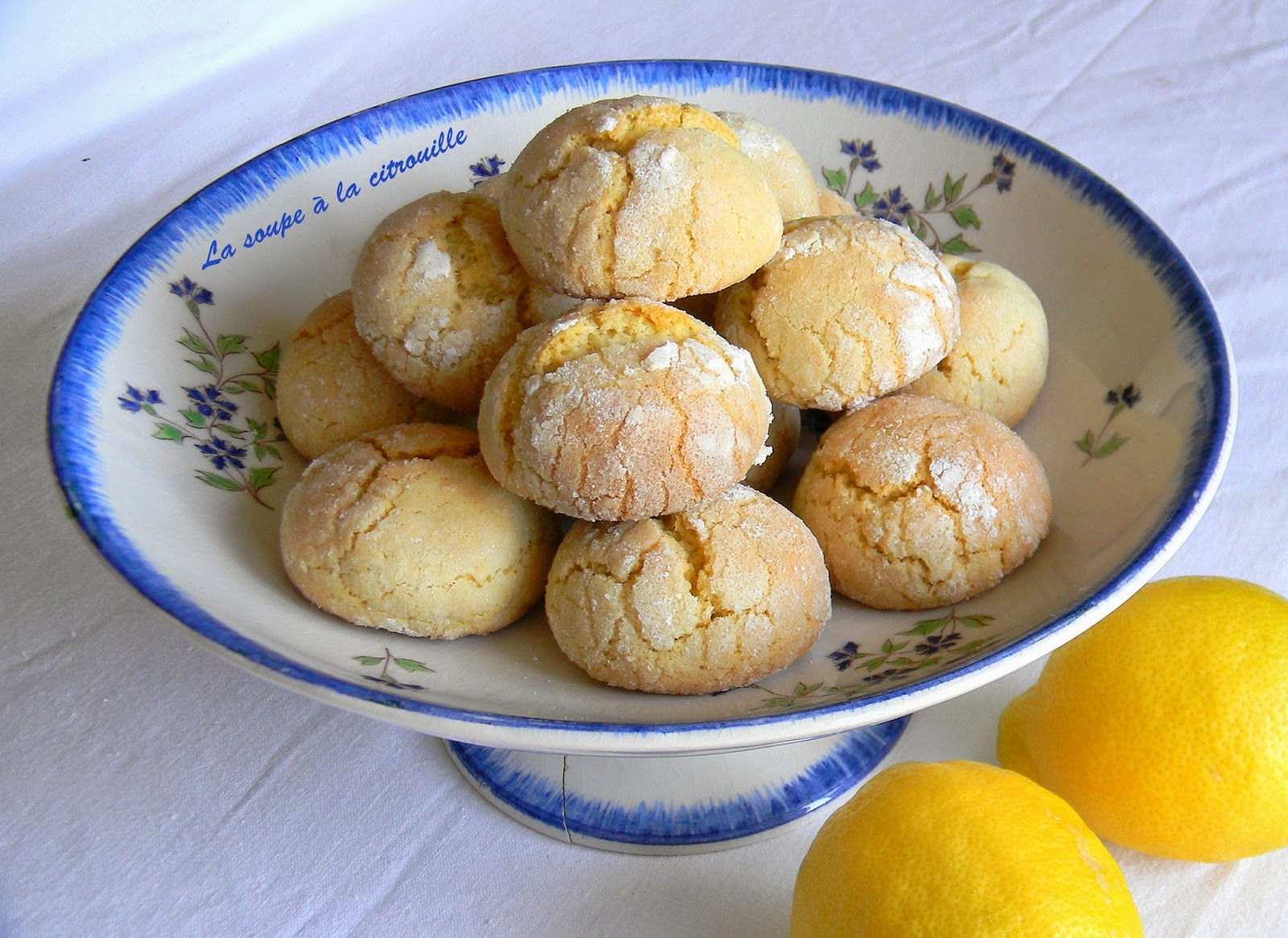 La soupe à la citrouille: Biscuits tendres au citron