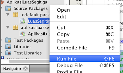 Membuat Aplikasi Luas Segitiga Dengan Java NetBeans ~ Ngoding Java