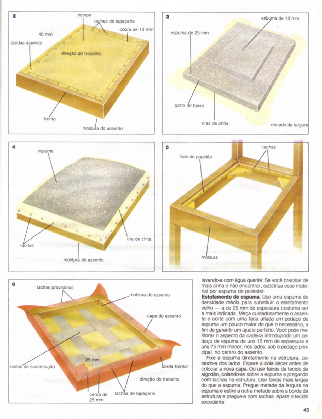 Mundo da Luci: Como Reformar Estofamento de Cadeiras Passo a Passo