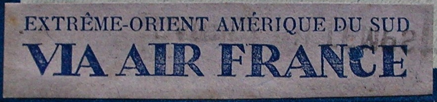 International Airmail And Priority Mail Labels: France: Air France ...