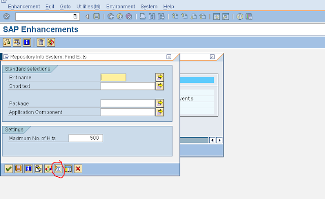 SAP TECH: Searching EXIT using " SMOD " Transaction code