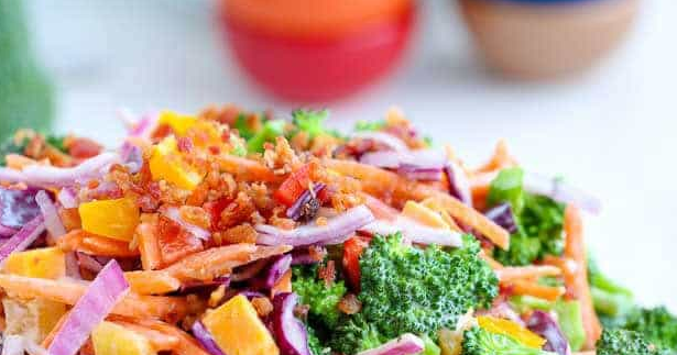 Recipes...RAINBOW BROCCOLI SALAD yummy - FOOD OK
