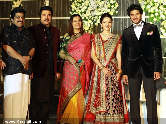 tollywood23: Mammootty Son Wedding Reception Photos