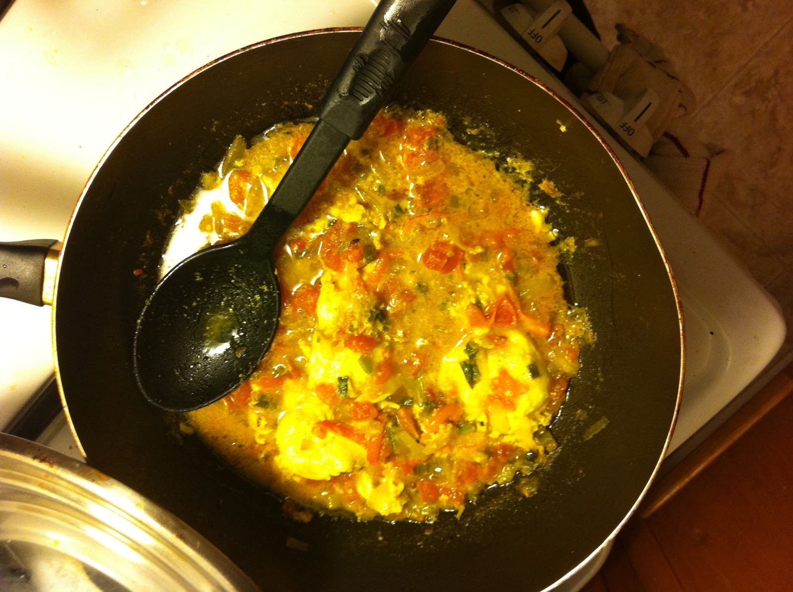 bubbling cauldron: Novel egg curry
