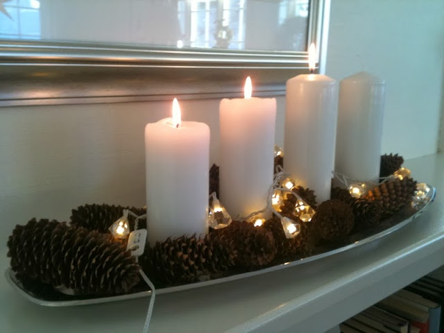 Pynte med lysslynger til jul