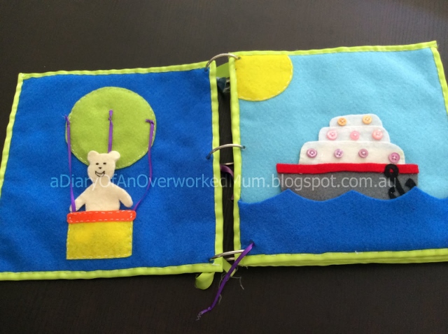 The Quiet Book Blog: Sami's "Things That Go" Quiet Book