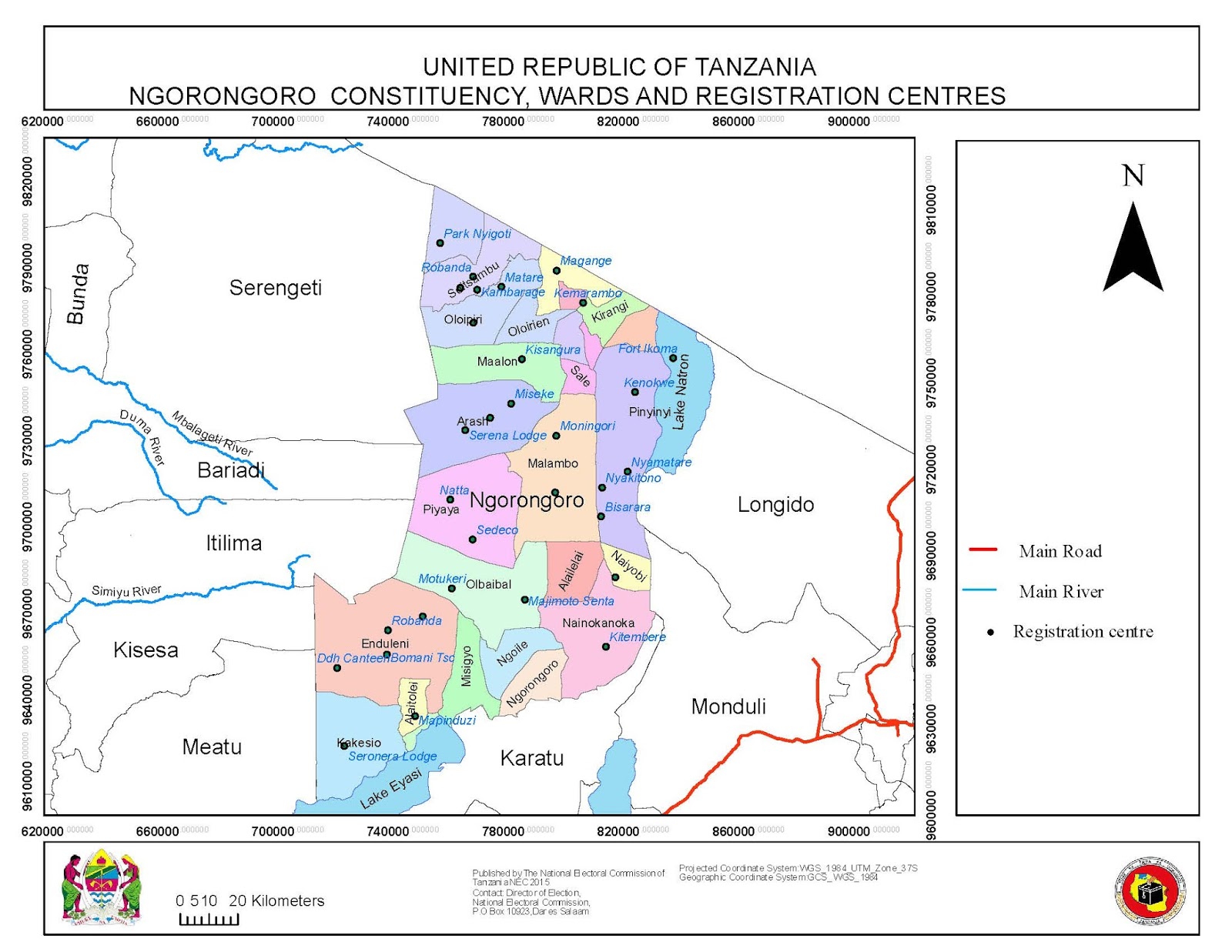 TUME YA TAIFA YA UCHAGUZI TANZANIA: RAMANI YA MAJIMBO NA VITUO KWENYE ...