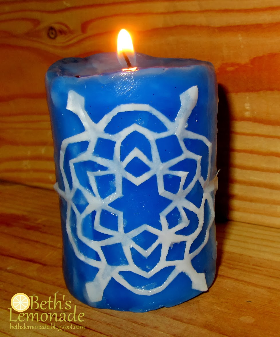 Beth's Lemonade: Paper Snowflake Week: Candles