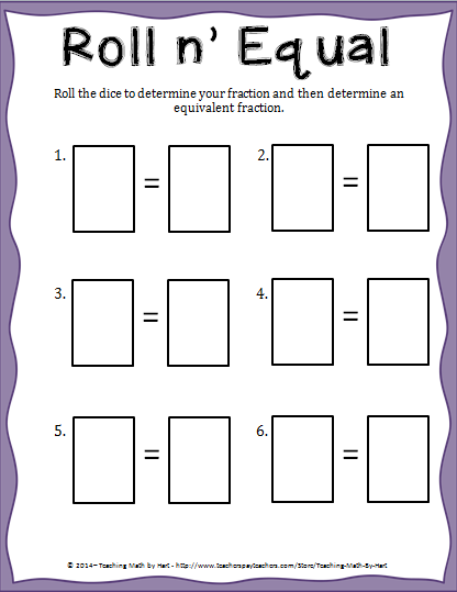 Teaching Math by Hart: DIY Dice - Idea #2