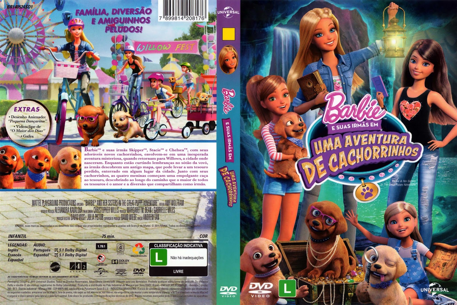 CAPAS DOS DVDS DA BARBIE: Capa Do Dvd Barbie E Suas Irmãs Em Uma ...