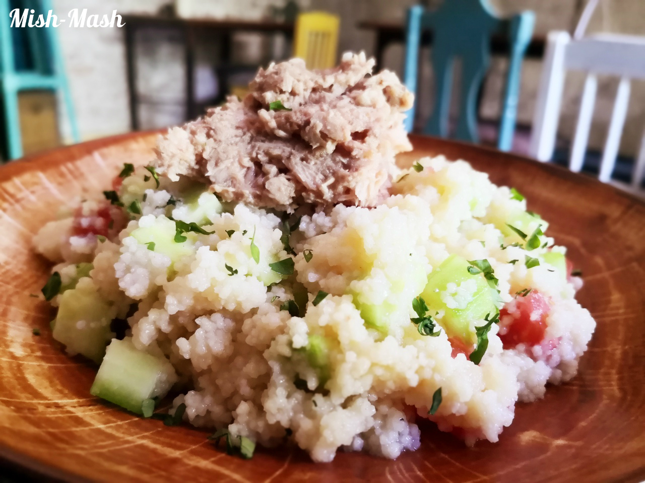Салата с риба тон и кус-кус - Mish-Mash
