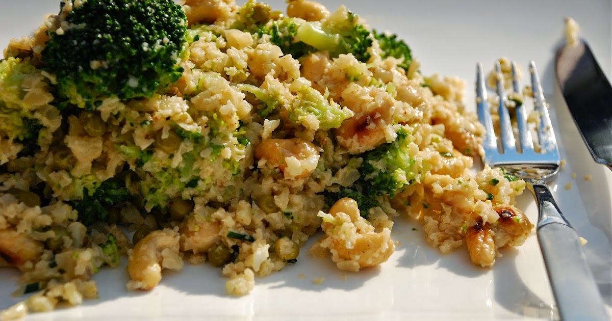 Bloemkoolrijst Met Broccoli En Erwtjes