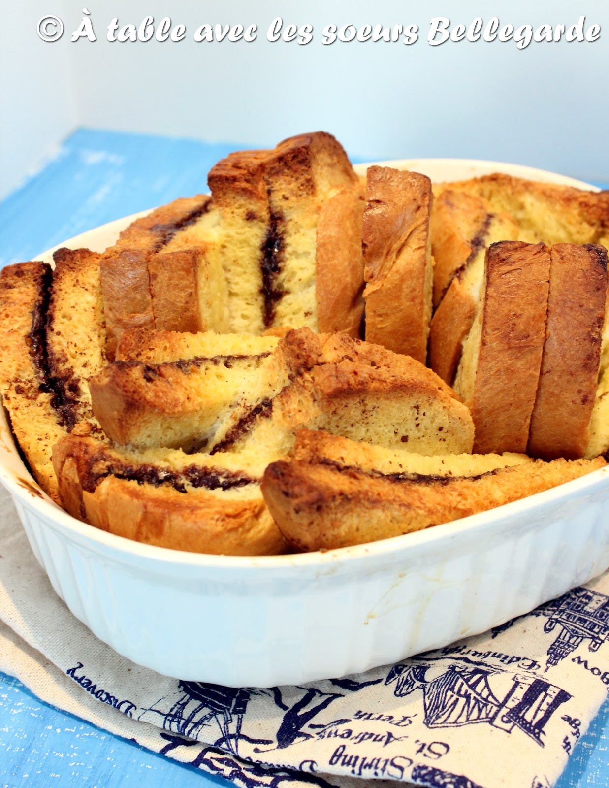À table avec les soeurs Bellegarde: Pain doré au nutella