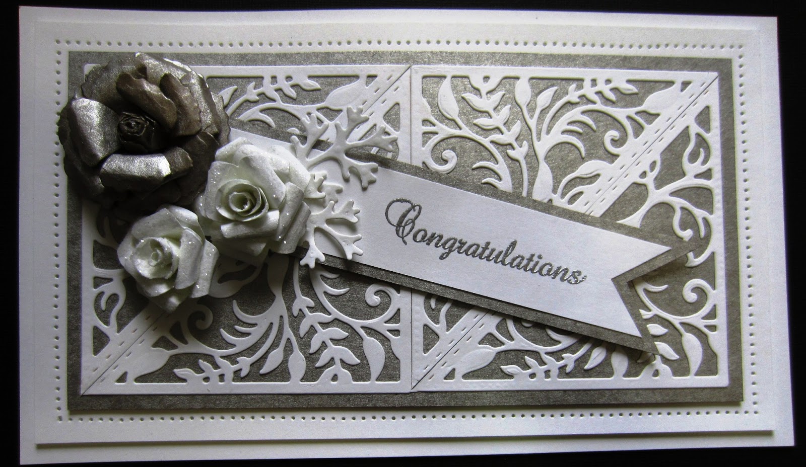 PartiCraft (Participate In Craft): Silver Congratulations