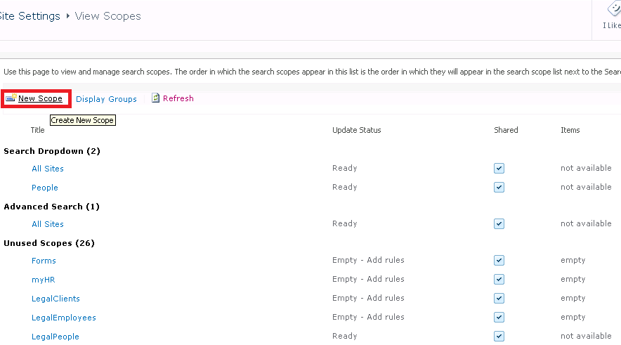 Sharepoint Pitstop How To Create A Custom Search Scope At A Site