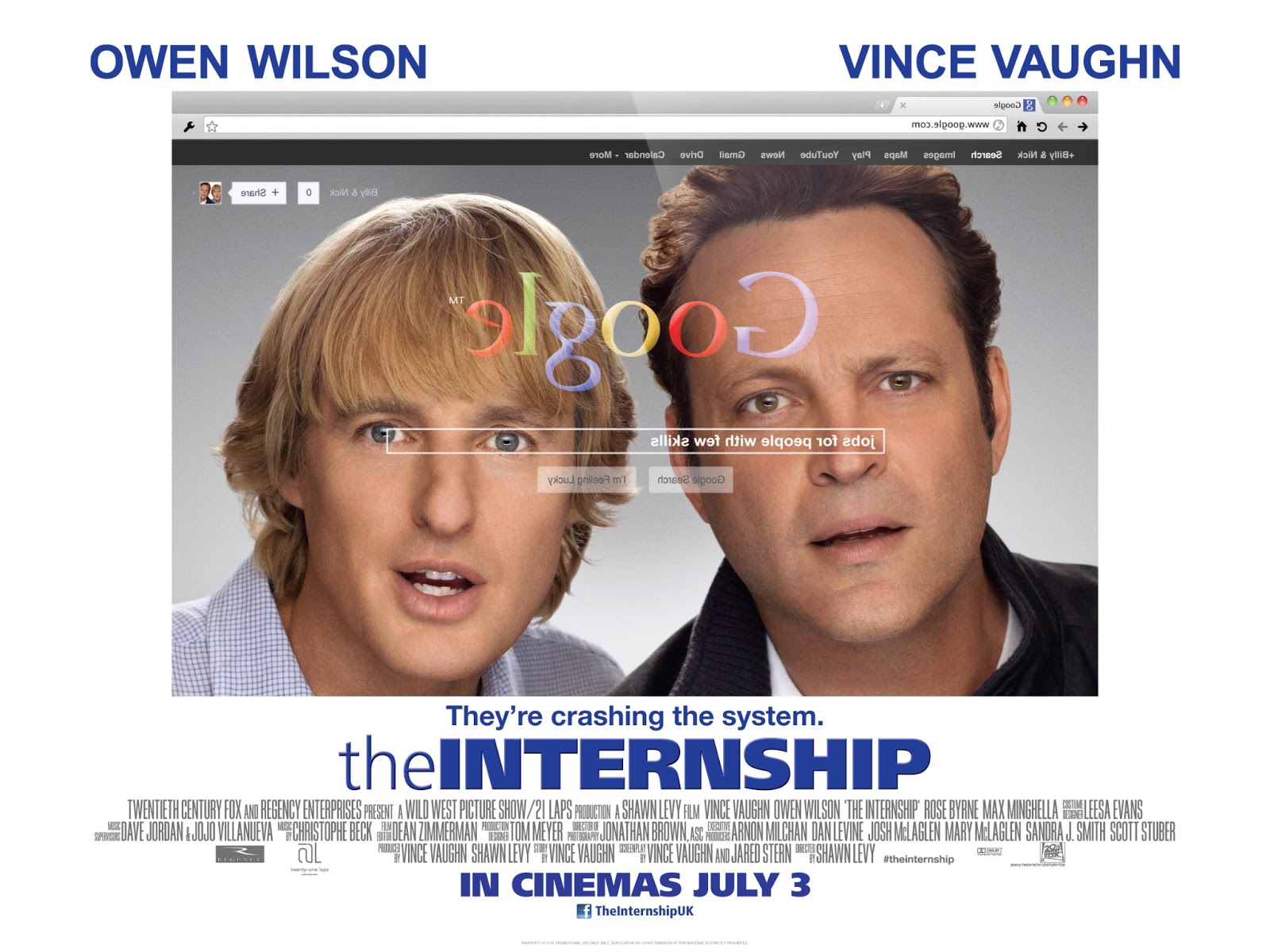 The Internship Movie Wallpaper