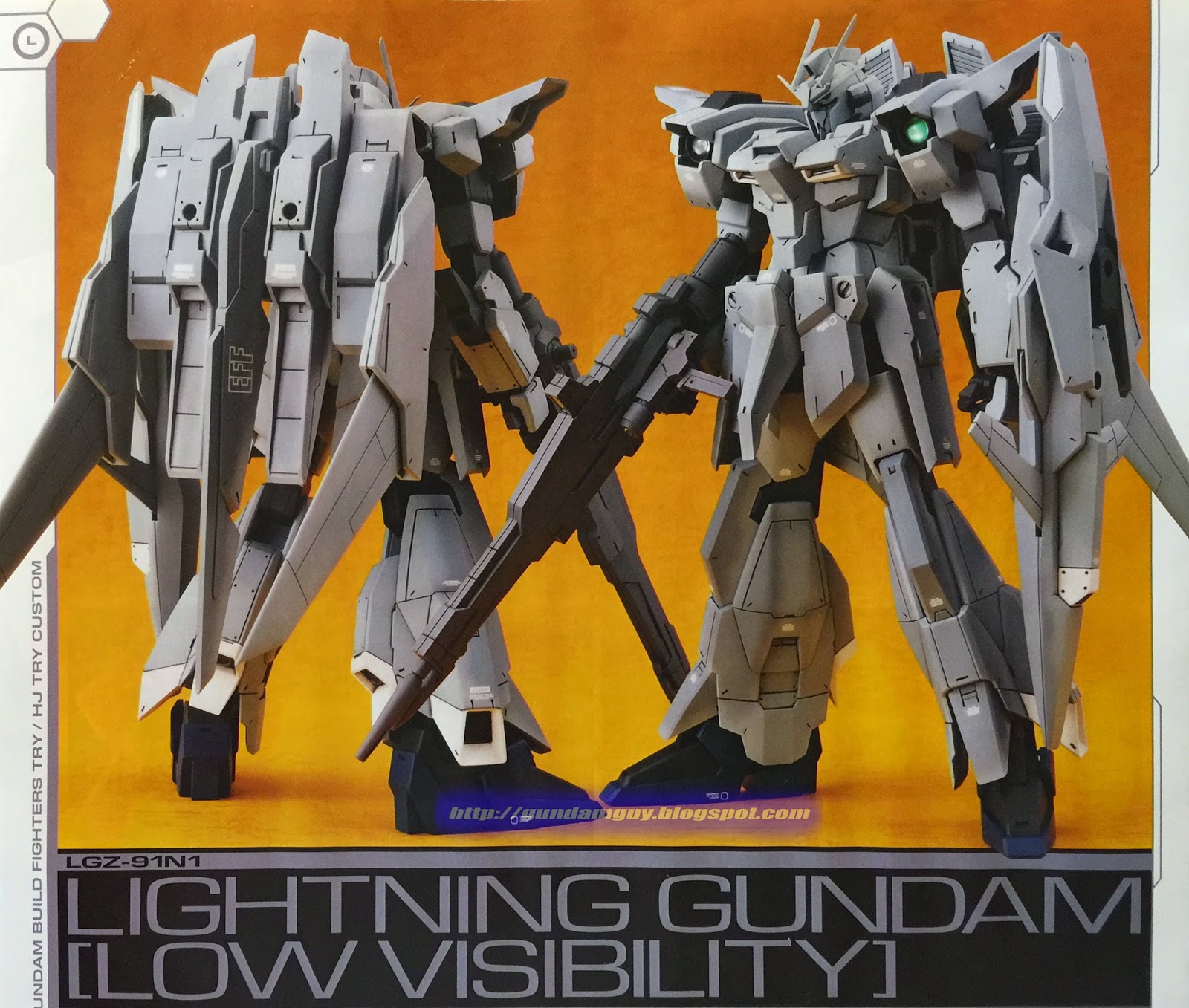 GUNDAM GUY: HGBF 1/144 Lightning Gundam [Low Visibility] - Customized Build