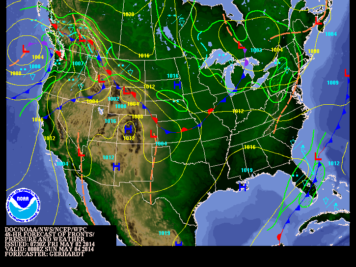 National Weather Map Todays