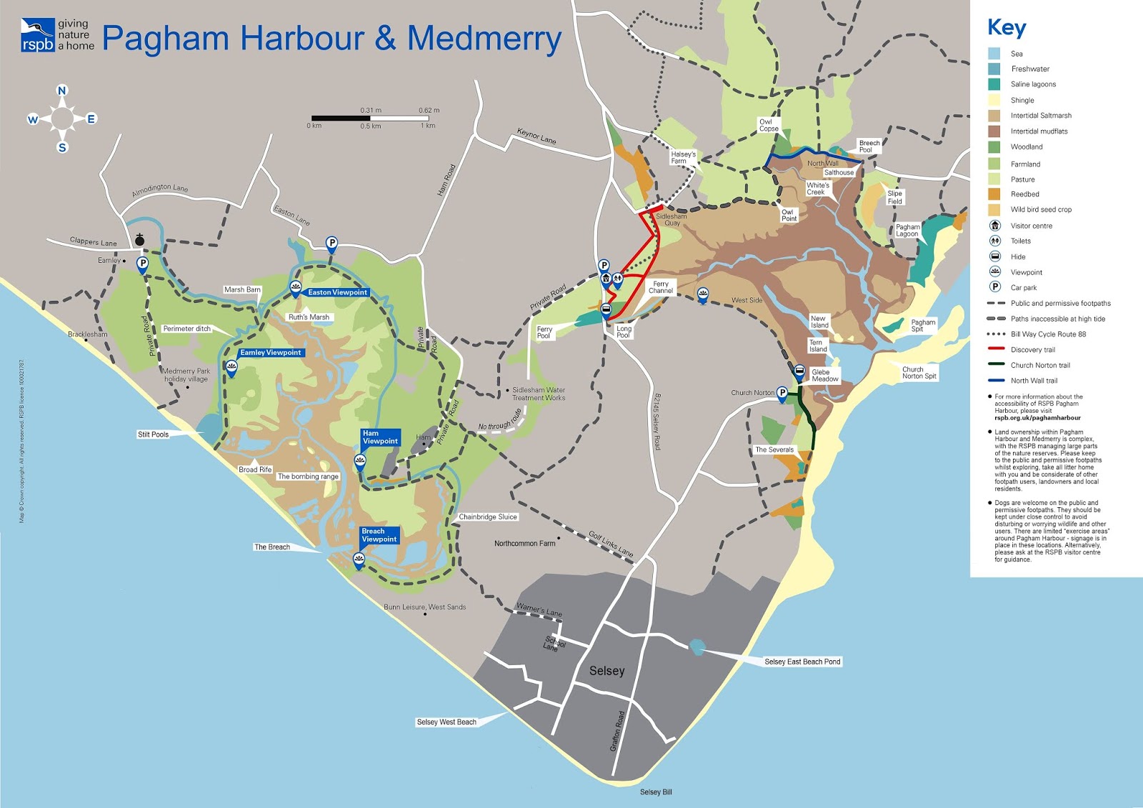 Birding the Selsey Peninsula: Maps