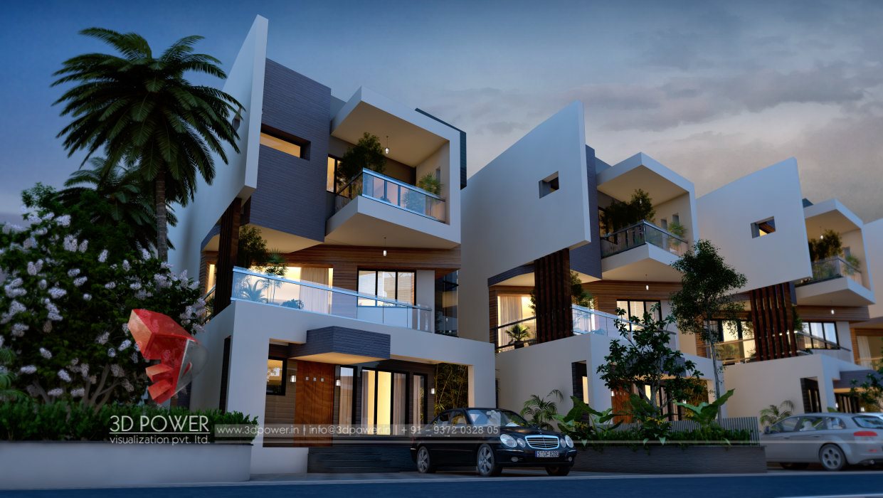 3D Architectural Township Visualization | Home Shop