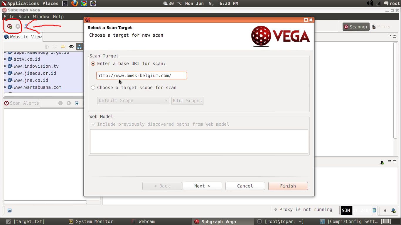 Tutorial Scanning Website Dengan Vega Kali Linux - Skrip Hijau