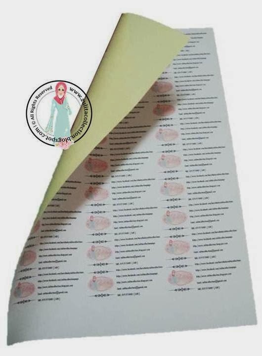 ZC: Kertas Sticker Saiz A4