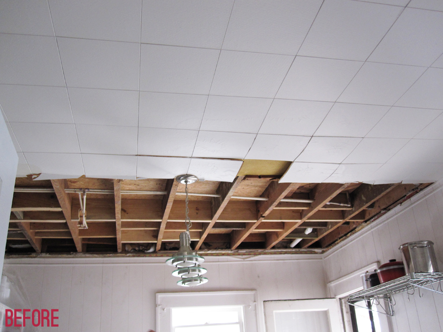 Keep Smiling: Kitchen Ceiling Demolition