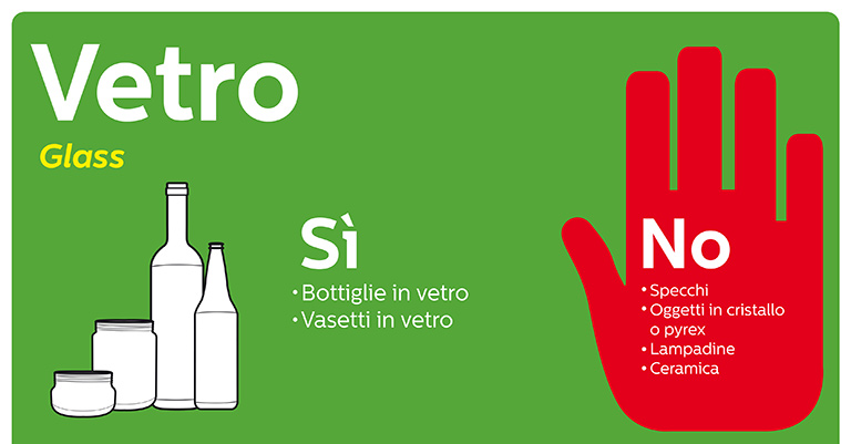 DIFFERENZIAMO....CI: VETRO E METALLI