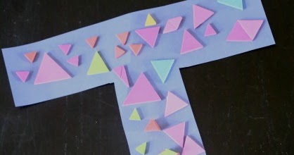 T is for Triangles Letter Craft | School Time Snippets