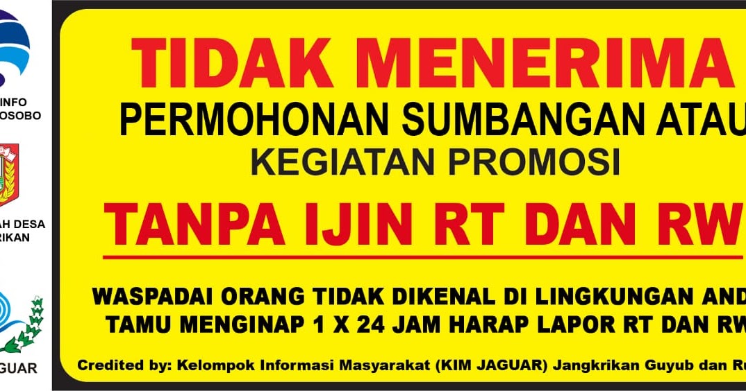 KIM JAGUAR: STIKER TIDAK MENERIMA PERMOHONAN SUMBANGAN OLEH KIM JAGUAR
