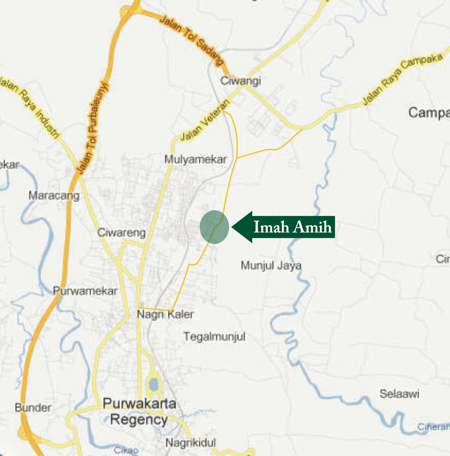 Imah Amih: Peta Lokasi