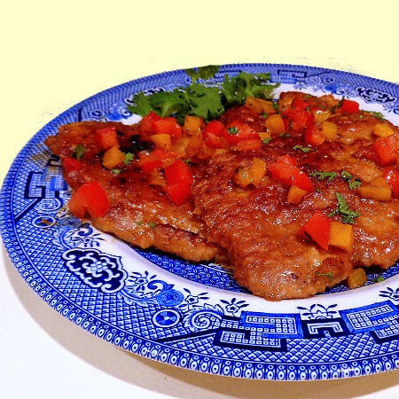 One Perfect Bite: Table for Two - Pork Cube Steaks with Peppers and ...