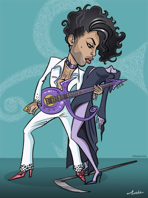 Prince, a tribute in cartoons