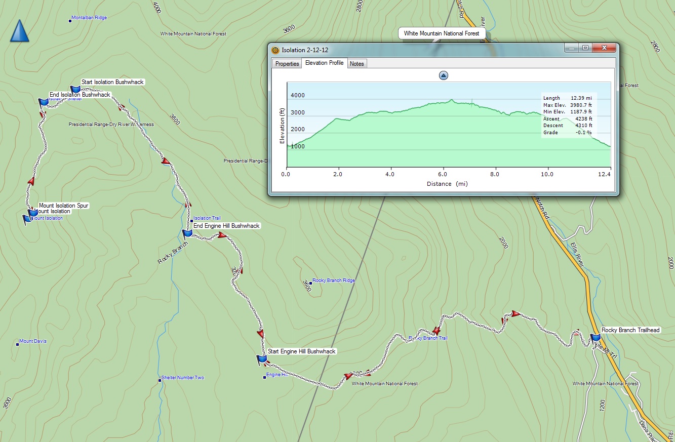 Matt's Hikes: Freezing on Mount Isolation - Feb 12, 2012