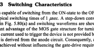 MCT-Switching Characteristics