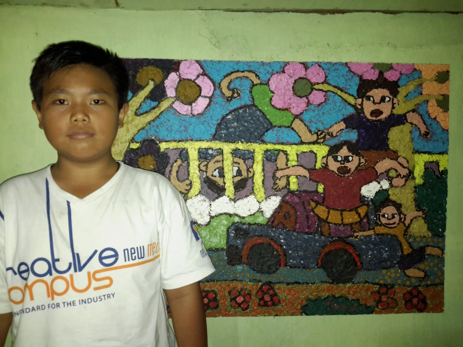 The Painting: lukisan sampah plastik 2