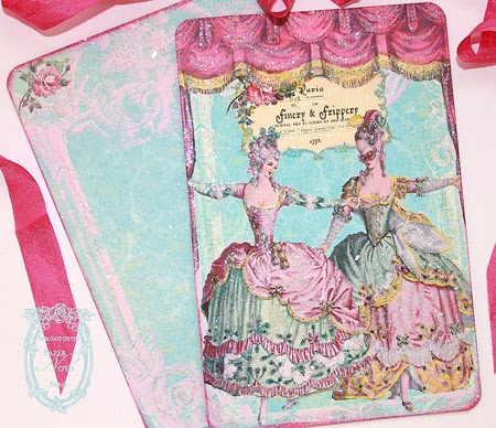 Olivia's Romantic Home: Marie Antoinette Altered Art Jounals