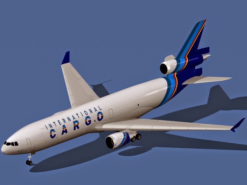 Finest 3D Models of Commercial Airplanes: McDonell Douglas MD-11 - 3D model