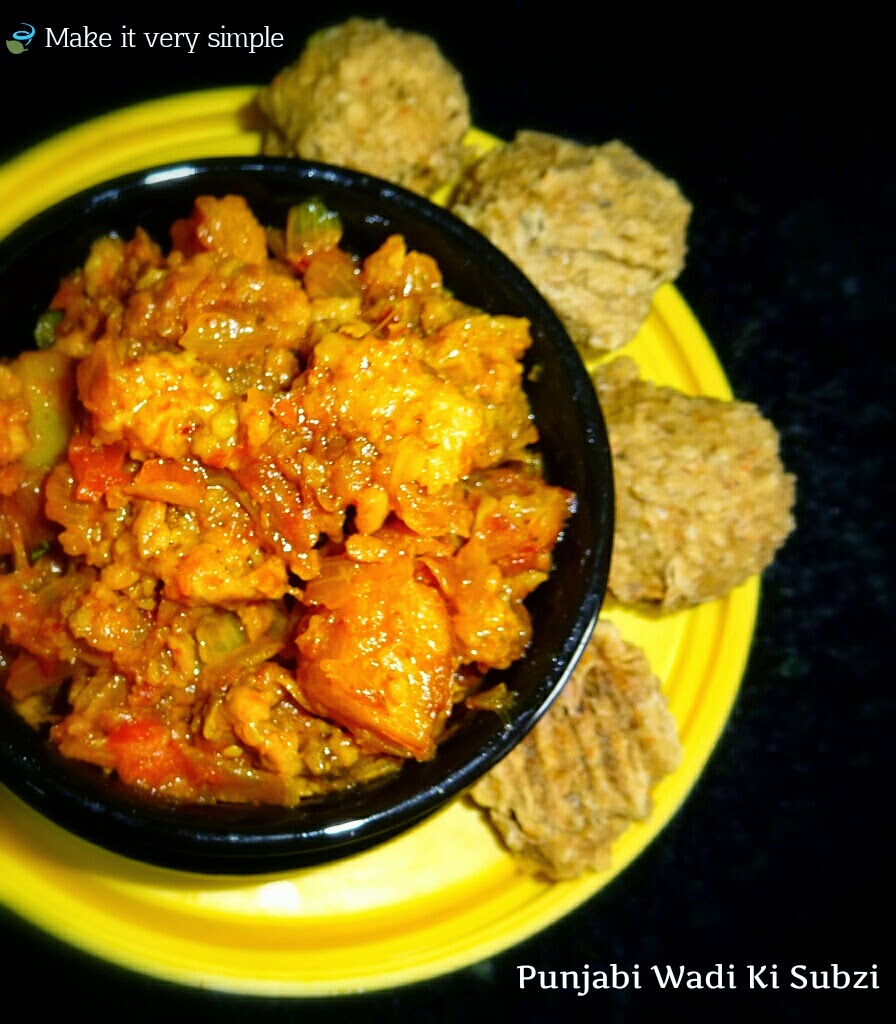 Veg Indian Good Food Recipes..: Punjabi Wadi Ki Subzi