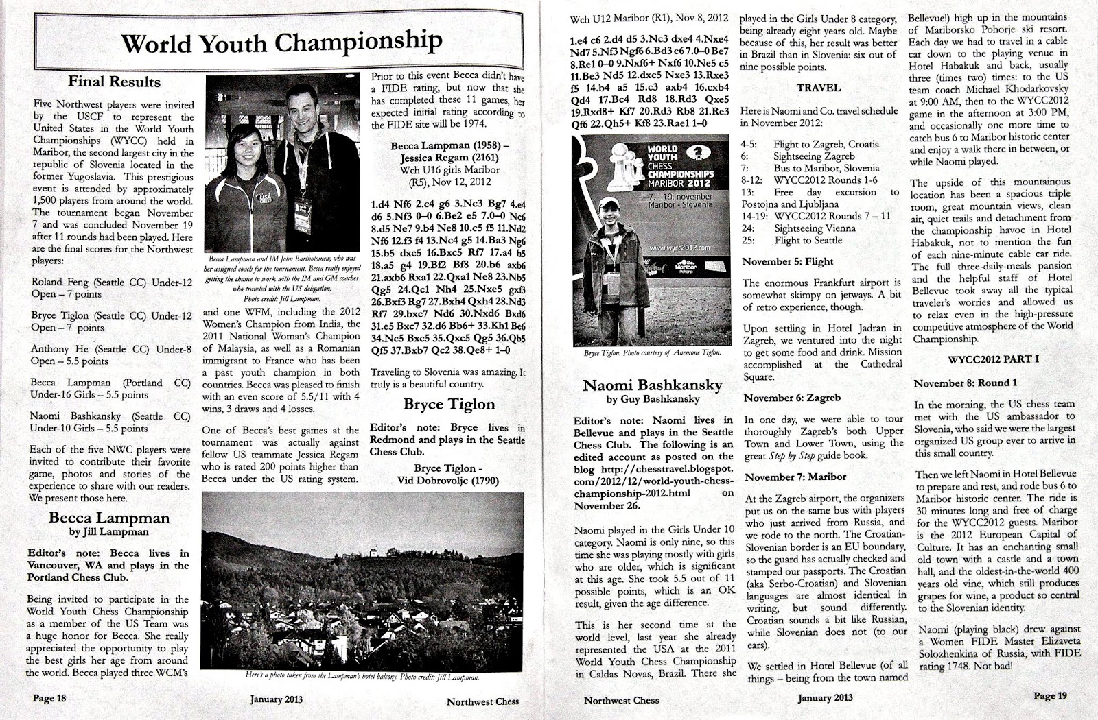 Chess Travel: My WYCC2012 Northwest Chess Article