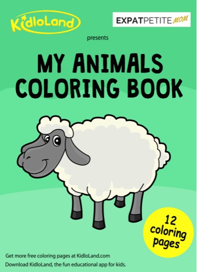 My Animal Coloring Book by Kidloland x ExpatPetiteMom