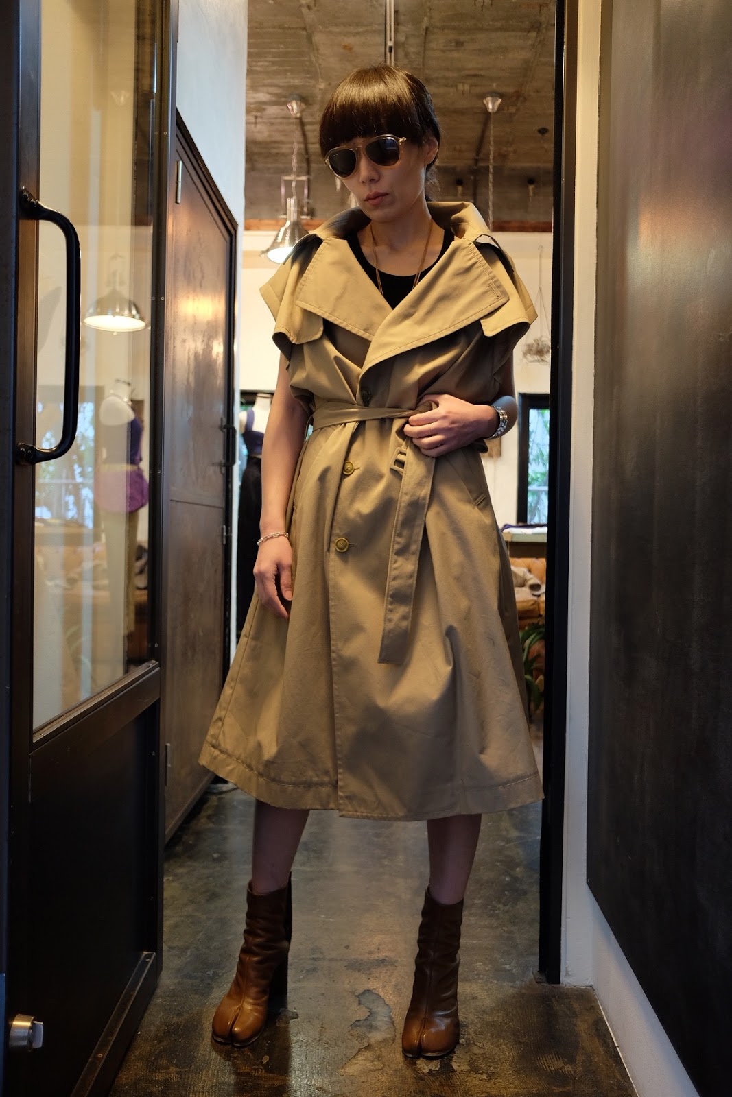 DRESDEN the mallow* : DOMENICO+SAVIO*2WAY BIG TRENCH COAT